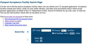 How To Find A Passport Agency Or Passport Acceptance Facility